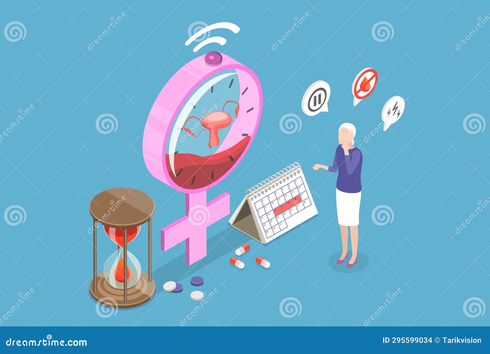 PMS Or Menopause Symptoms Concept. Mood Swing, Bipolar Disorder Icon ...