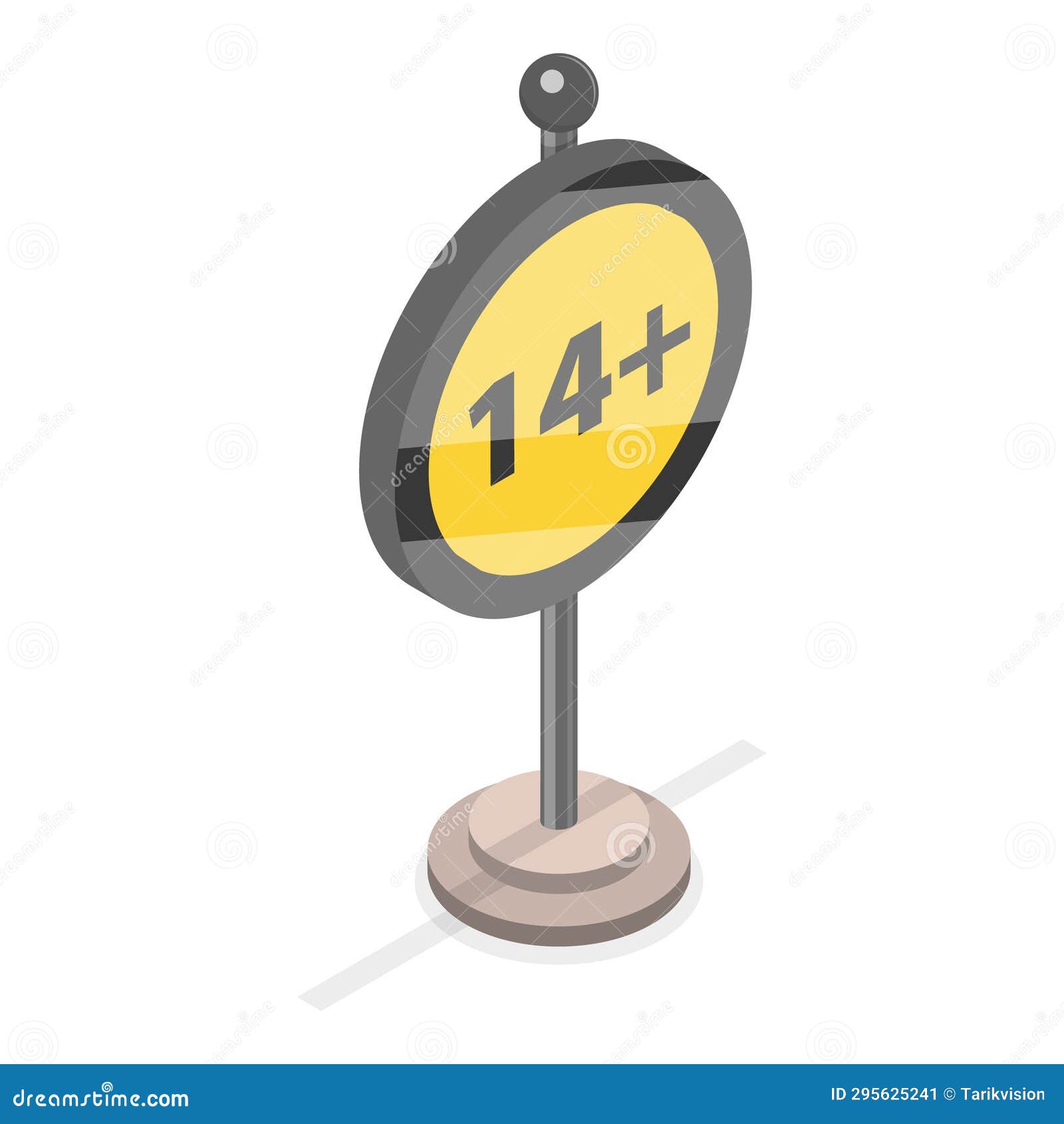 3D Isometric Flat Vector Set of Sensitive Content Signs. Item 6 Stock ...