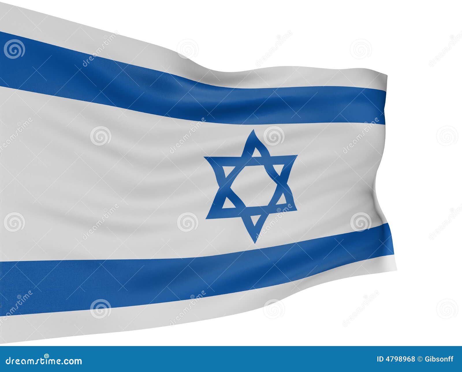 Israeli Flag On A Dark Mournful Background. Symbols Of Israel Based On ...