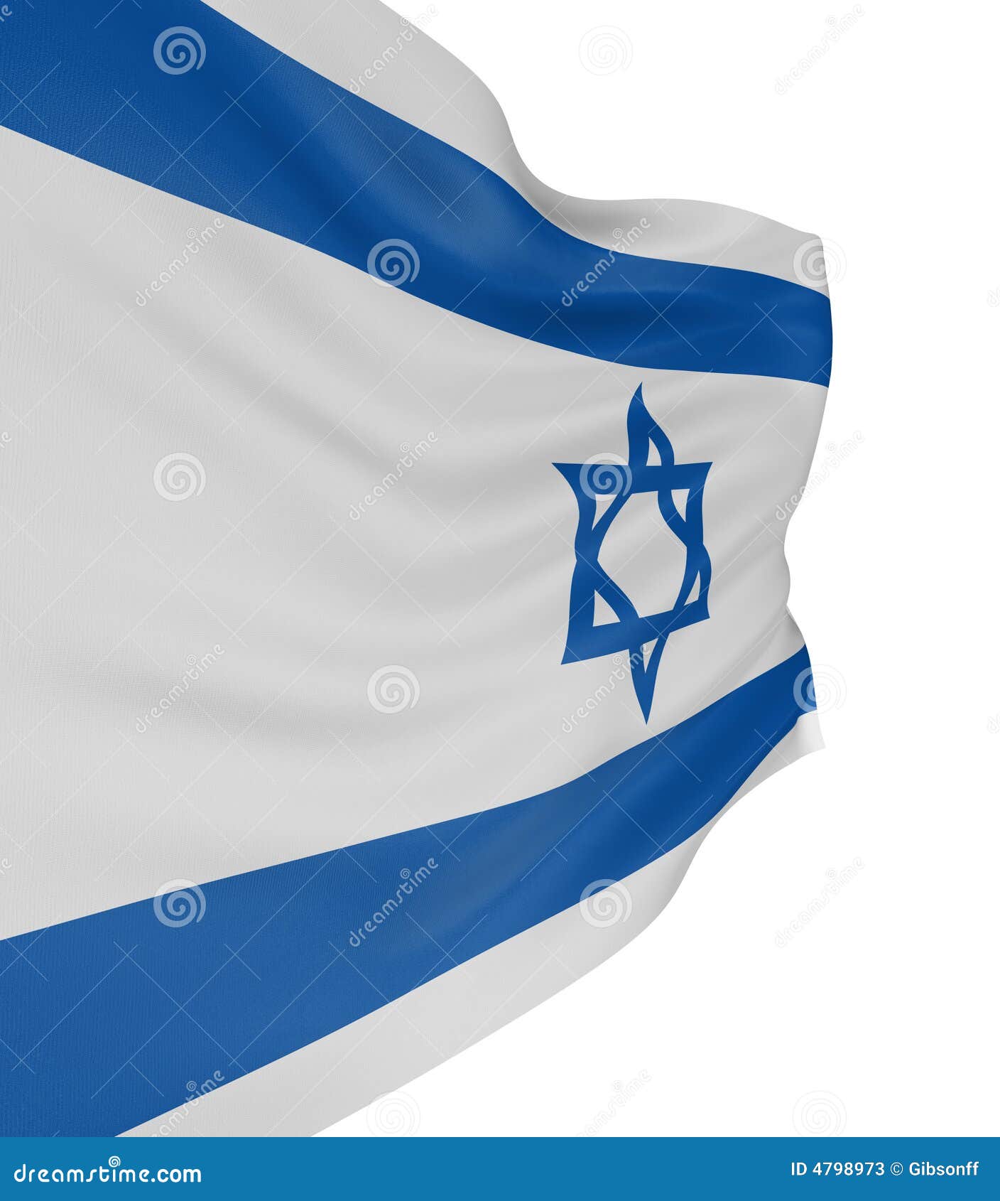 Israeli Flag On A Dark Mournful Background. Symbols Of Israel Based On ...