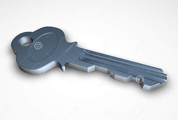 3D Key stock illustration. Illustration of success, lock - 224610