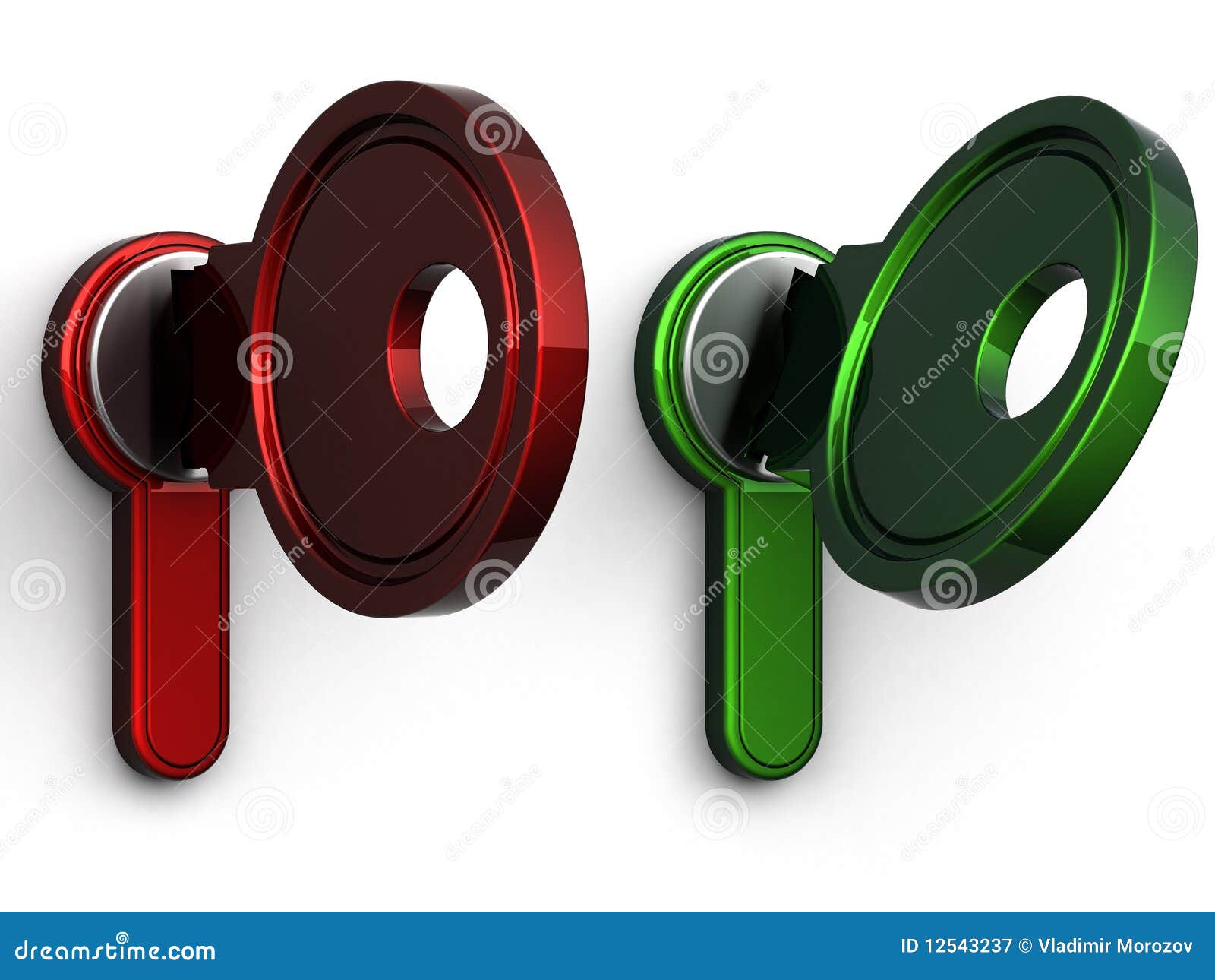 3d key (red end green) stock illustration. Illustration of finance ...