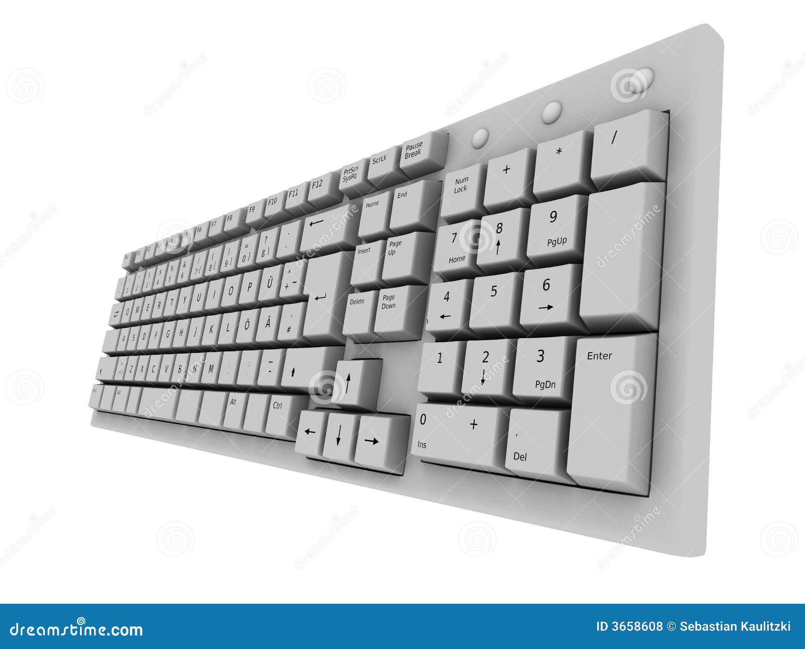 3d keyboard stock illustration. Illustration of buttons - 3658608