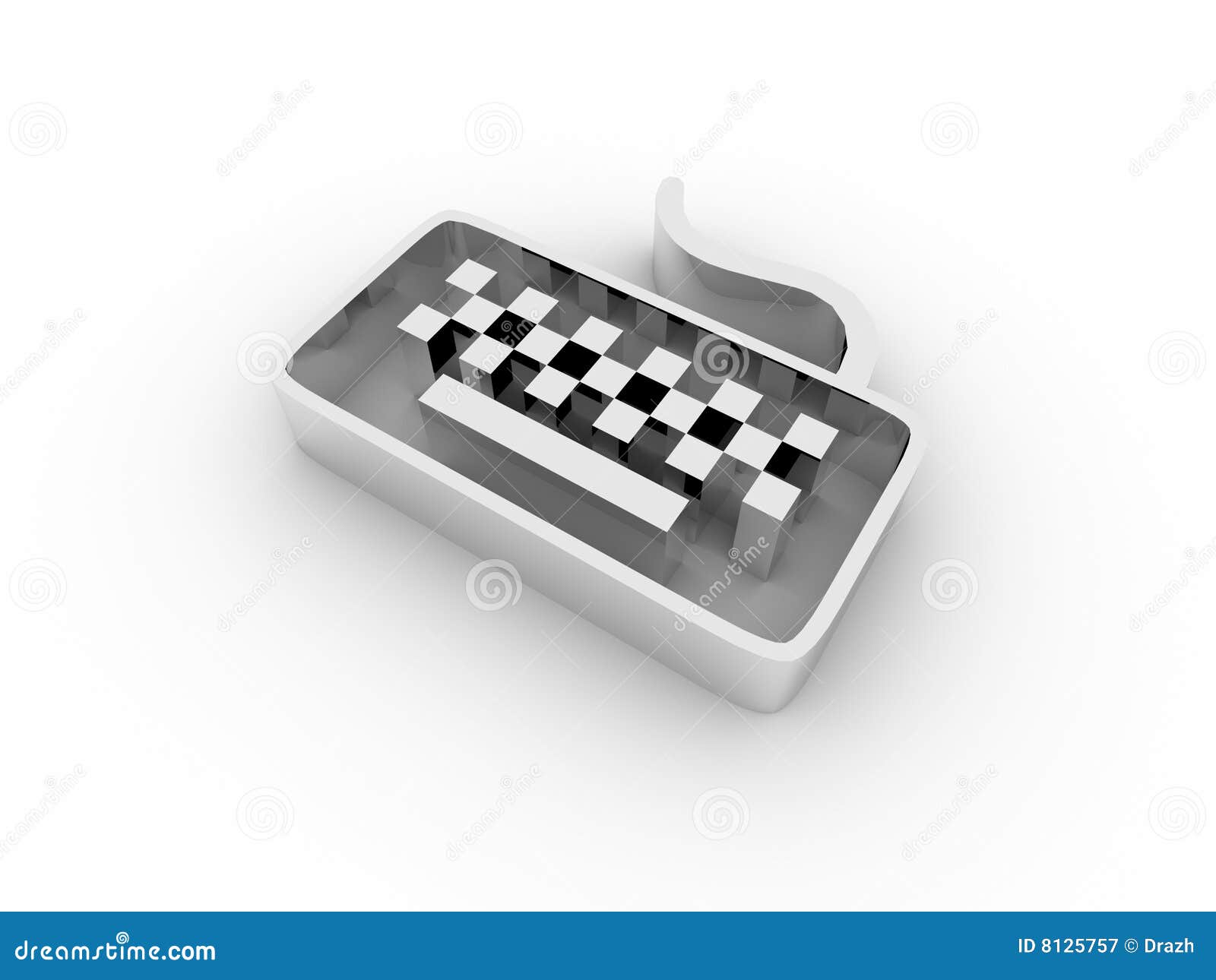 3d keyboard icon stock illustration. Illustration of internet - 8125757