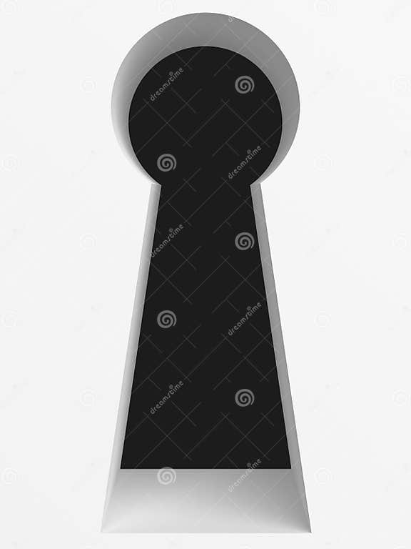 3d keyhole stock illustration. Illustration of keyhole - 21542873