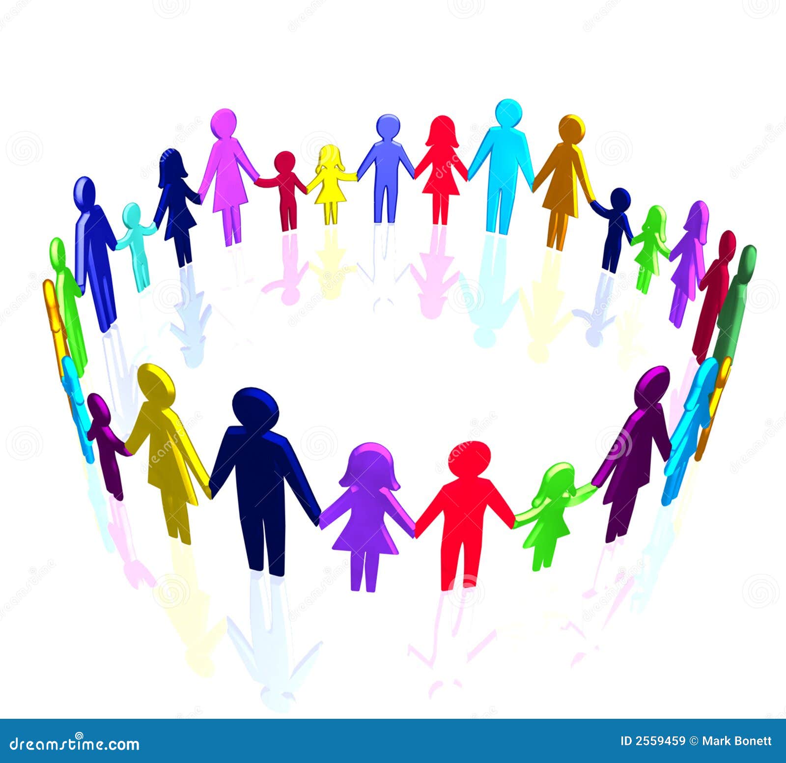 3D - La Communauté Multiculturelle Illustration Stock - Illustration du ...