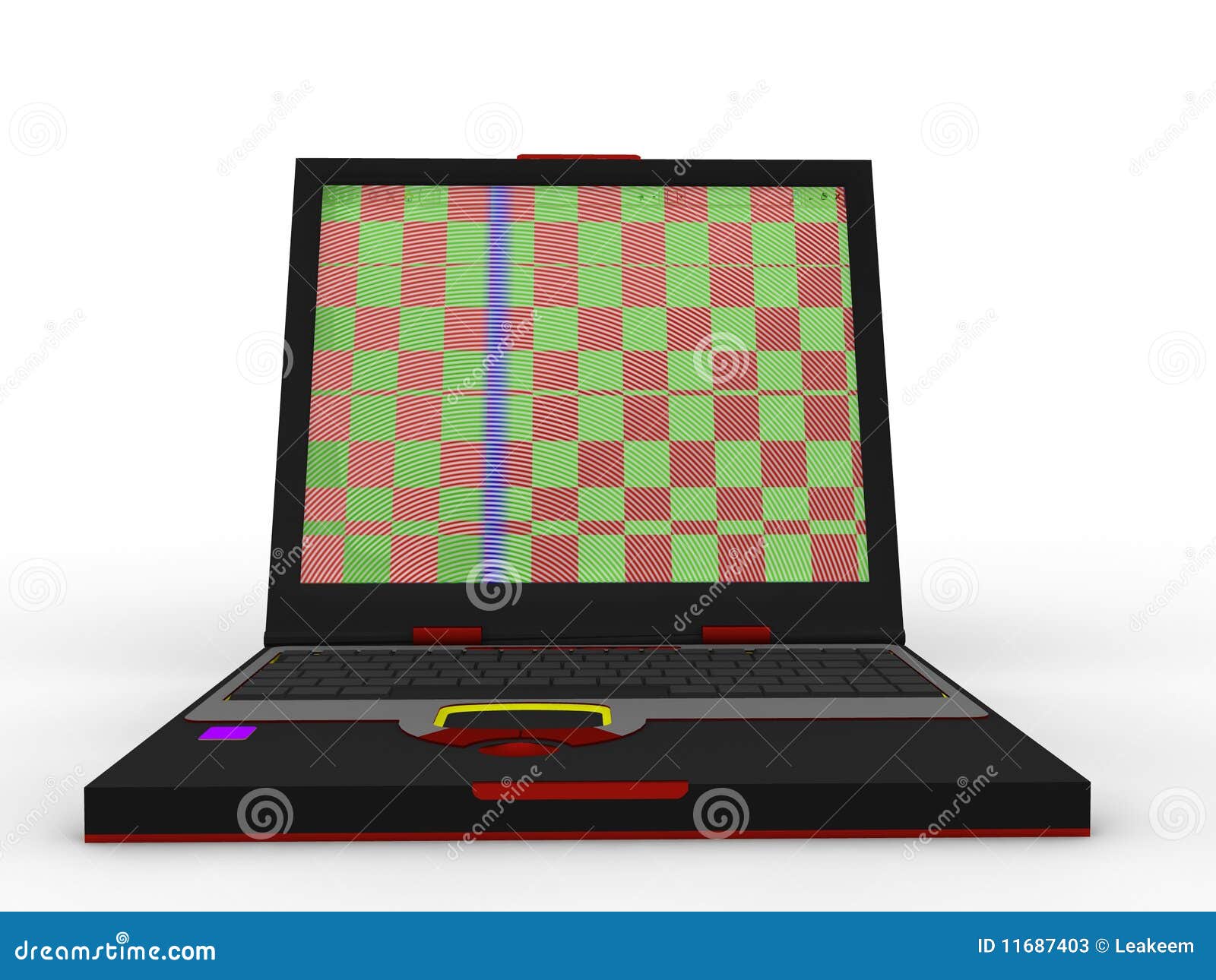 3d laptop stock illustration. Illustration of abstract - 11687403