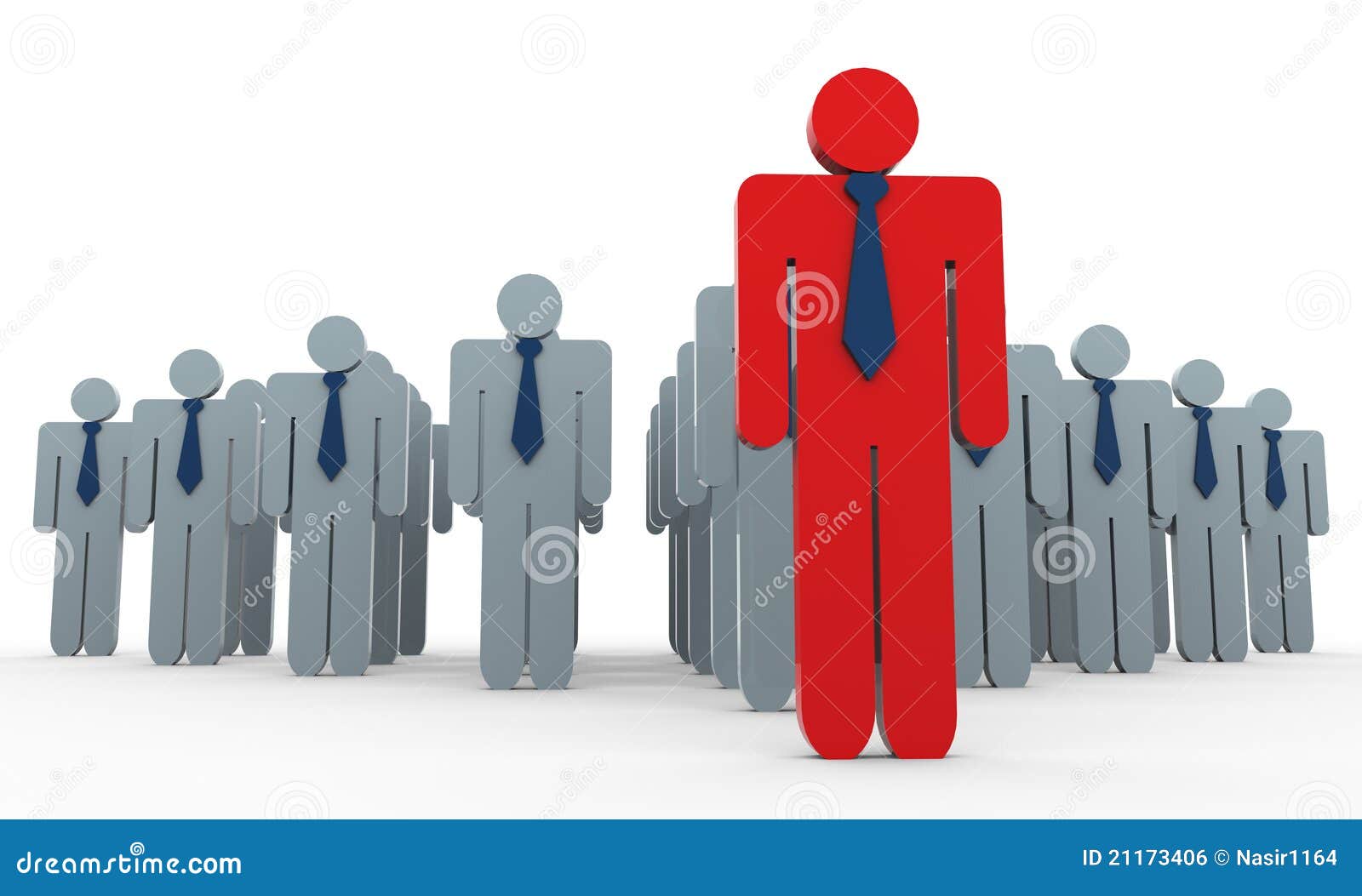 3d leader stock illustration. Illustration of boss, occupation - 21173406