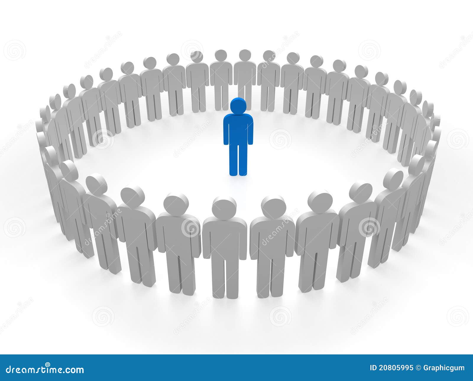 3d leader blue team stock illustration. Illustration of business - 20805995