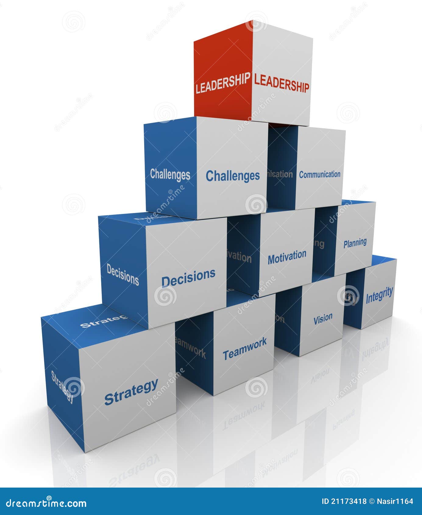 3d leadership pyramid stock illustration. Illustration of element - 21173418