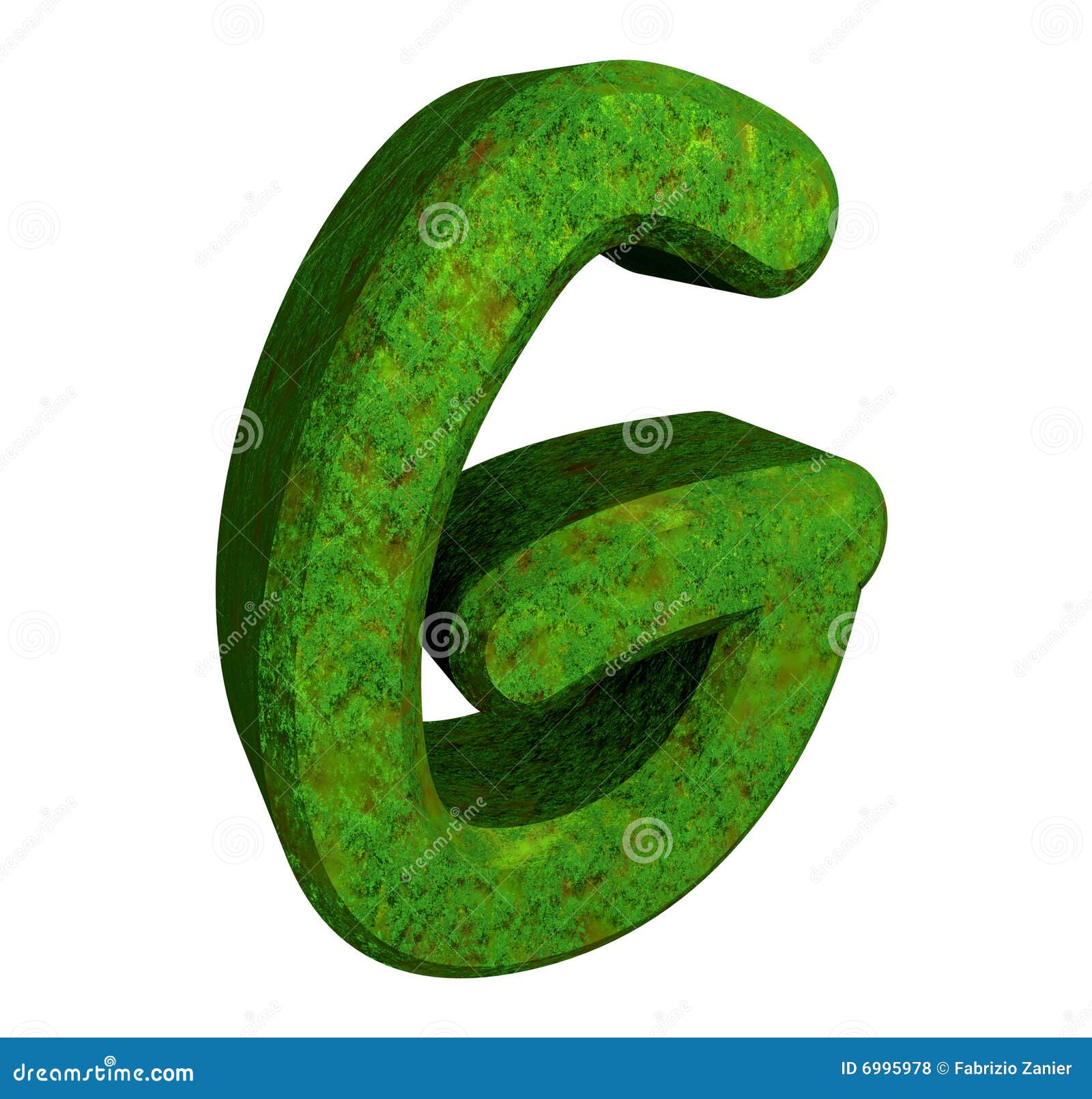 3d letra G en hierba verde stock de ilustración. Ilustración de ...