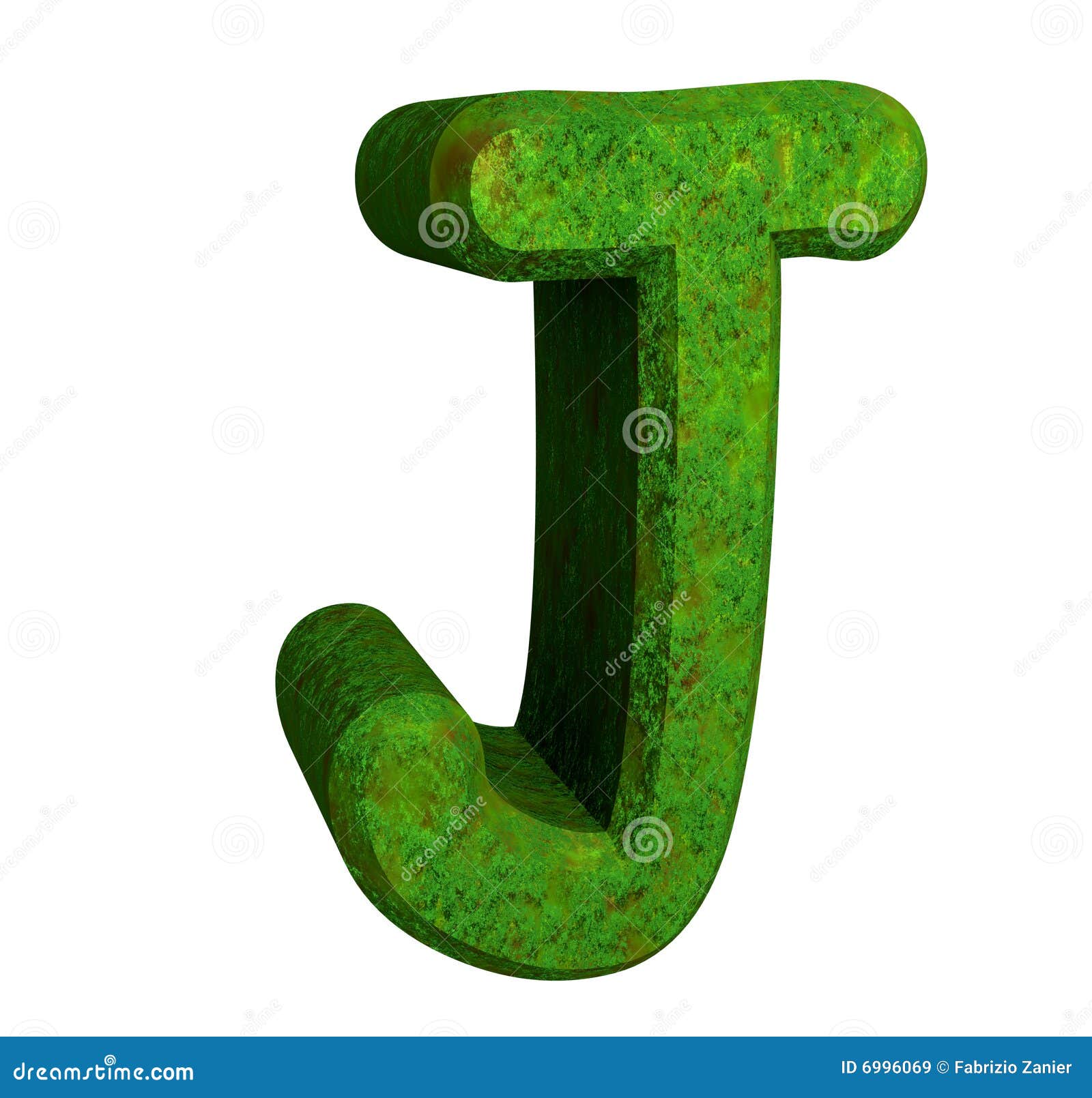 3d letra J en hierba verde stock de ilustración. Ilustración de hierba ...