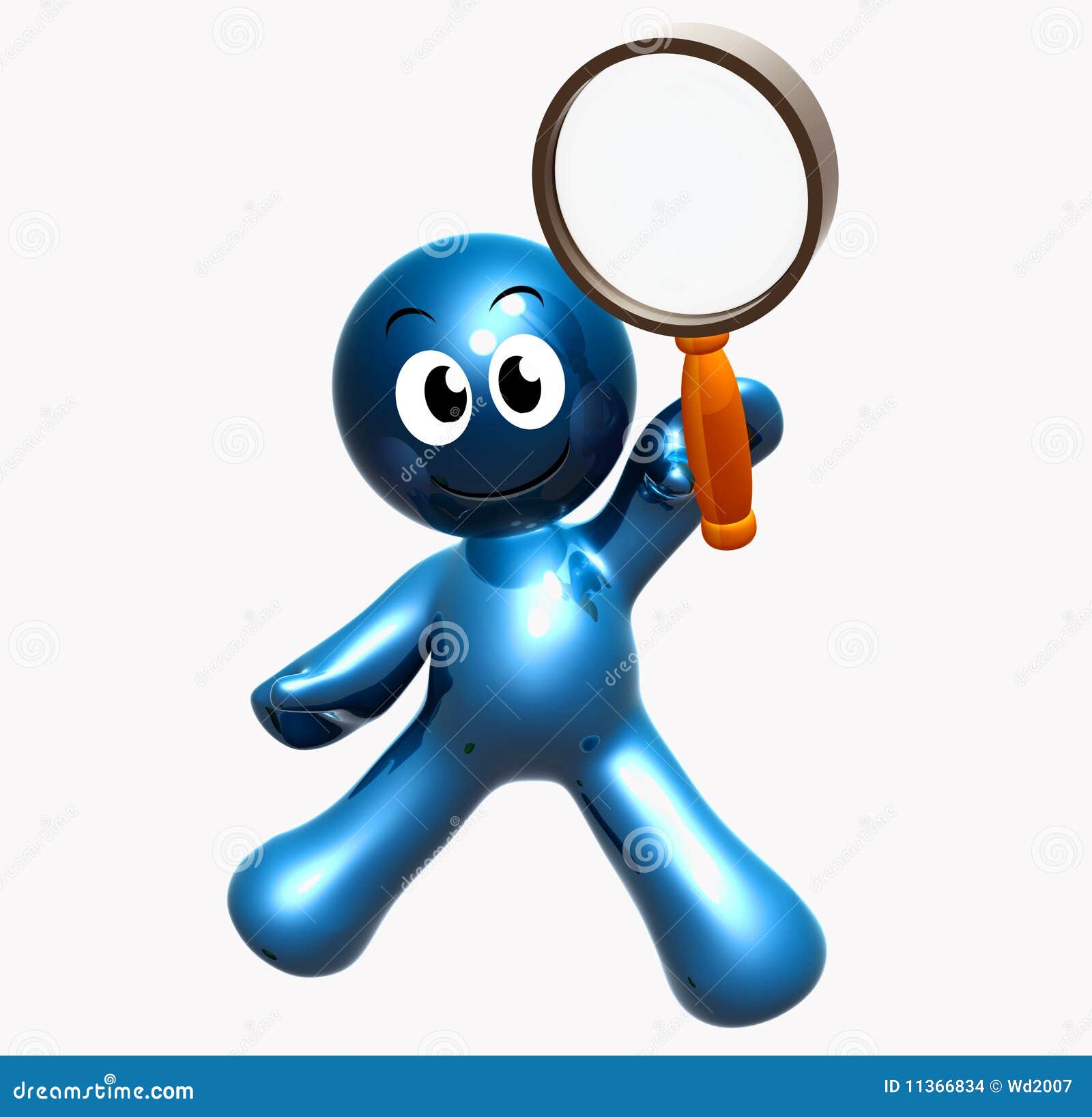 3d Little Icon with Search Tool Stock Illustration - Illustration of ...