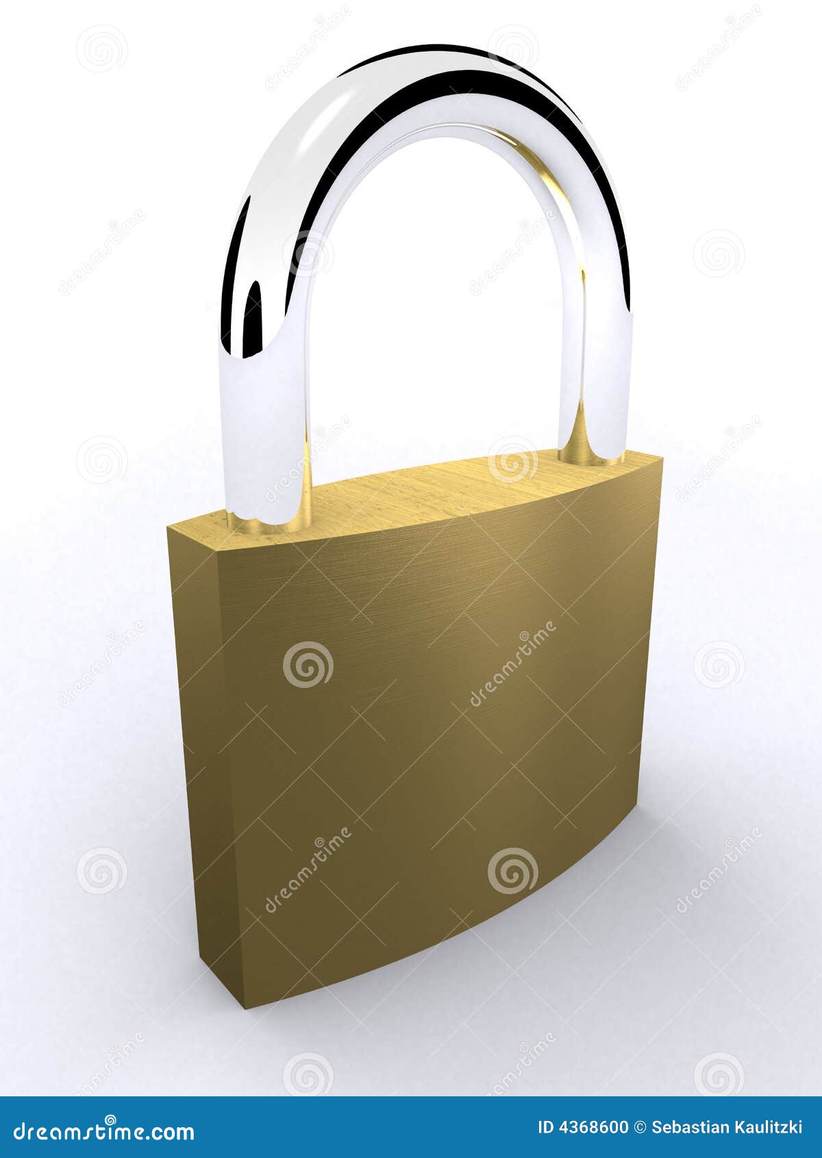 3d lock stock illustration. Illustration of bronze, white - 4368600
