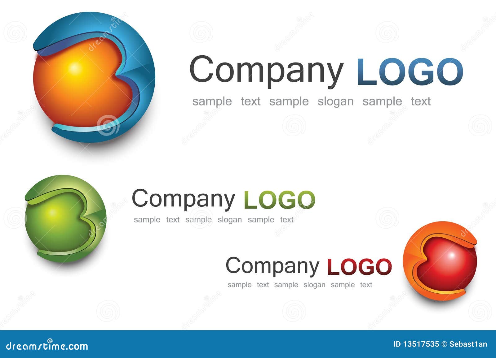 3D Logo stock vector. Illustration of perspective, style - 13517535