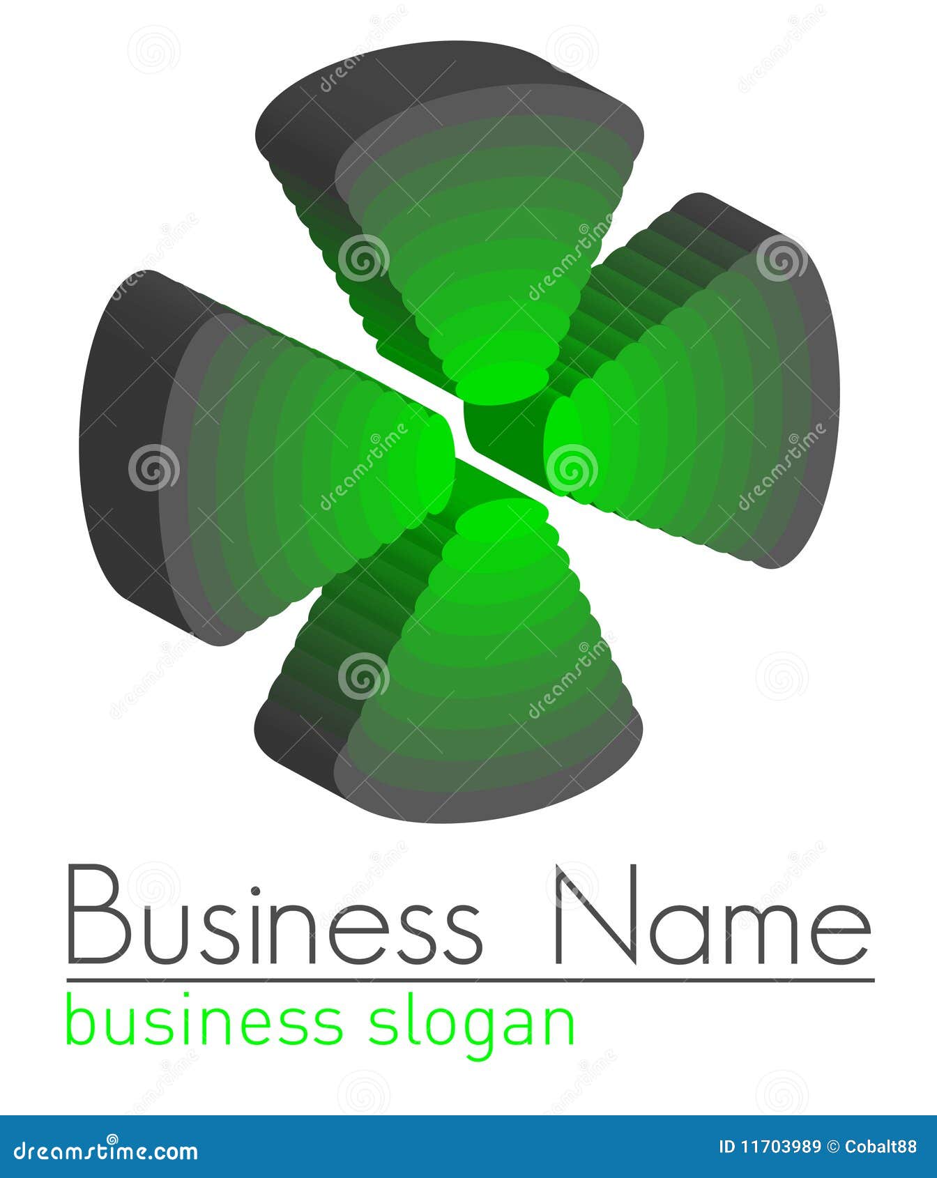 3D logo design stock vector. Illustration of trademark - 11703989