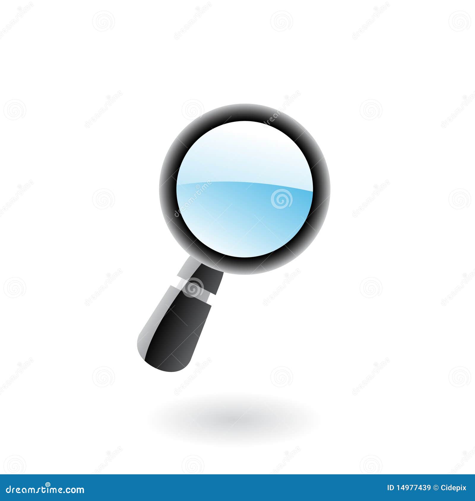 3d magnifier stock vector. Illustration of glossy, logos - 14977439