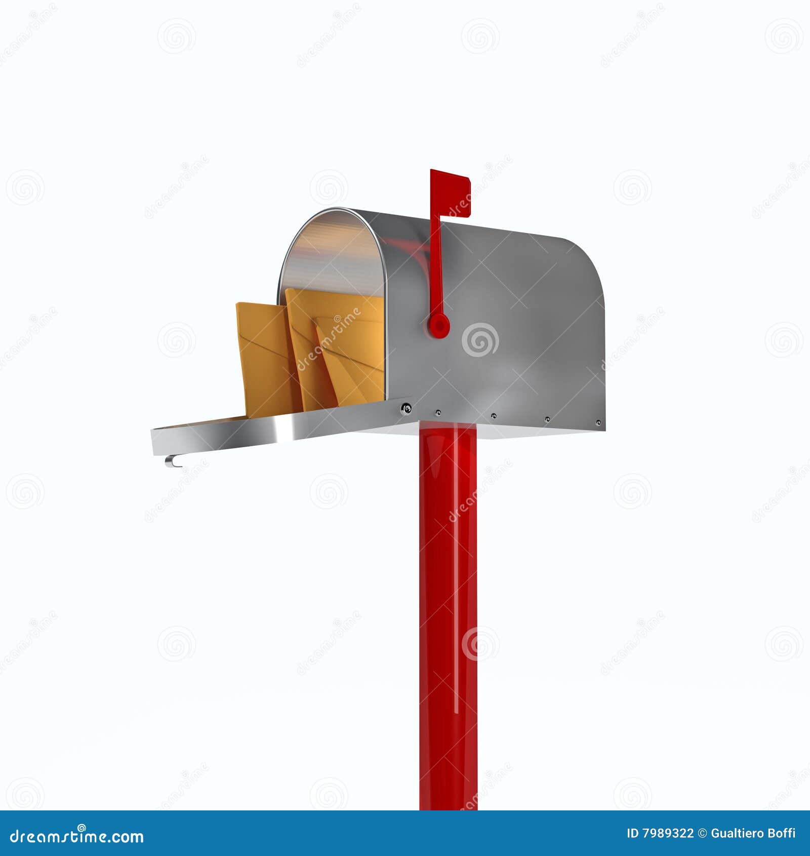 3d mailbox stock illustration. Illustration of open, mailbox - 7989322