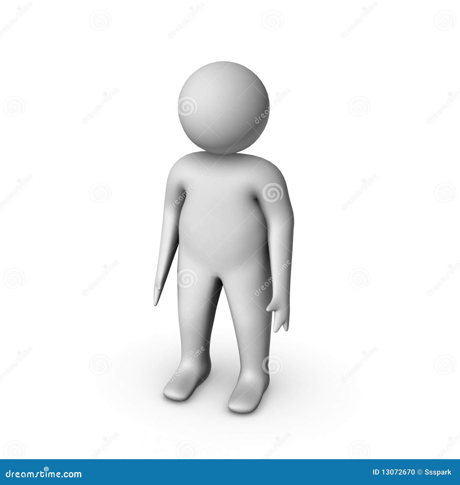 3d man stock illustration. Illustration of people, hands - 13072670