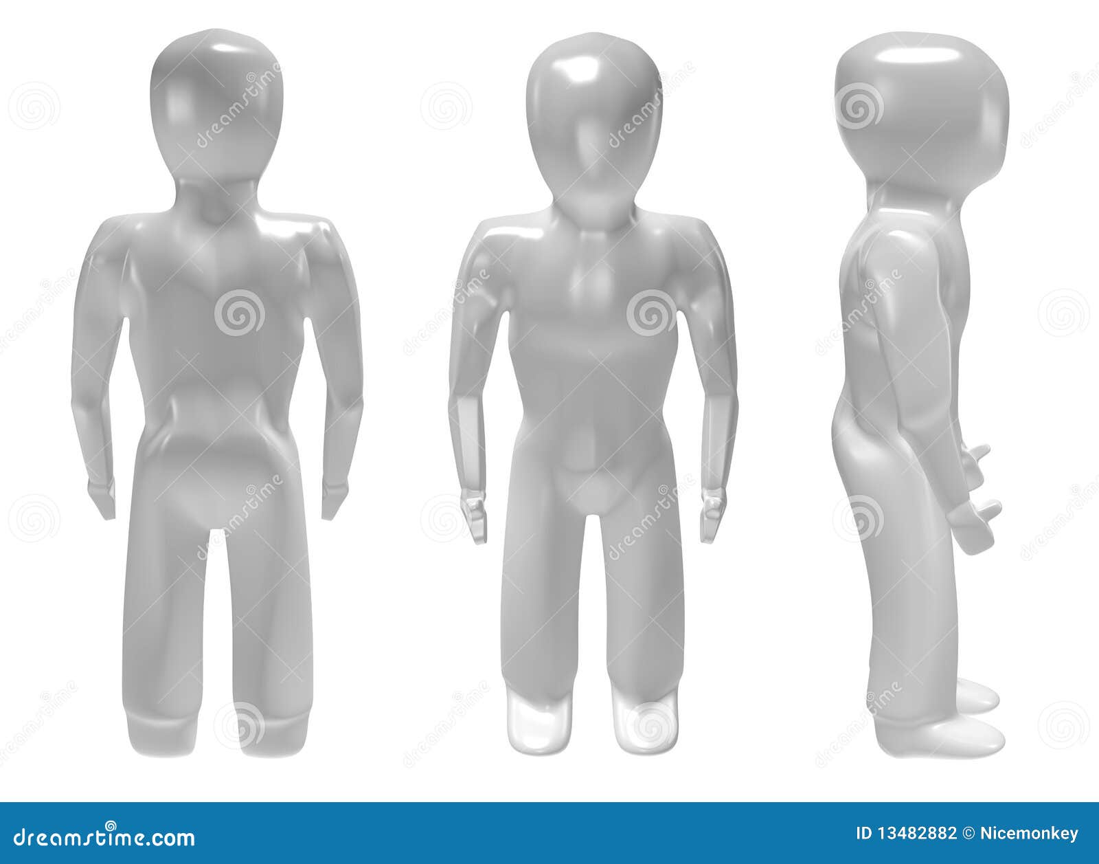 3d man stock illustration. Illustration of isolated, rendering - 13482882