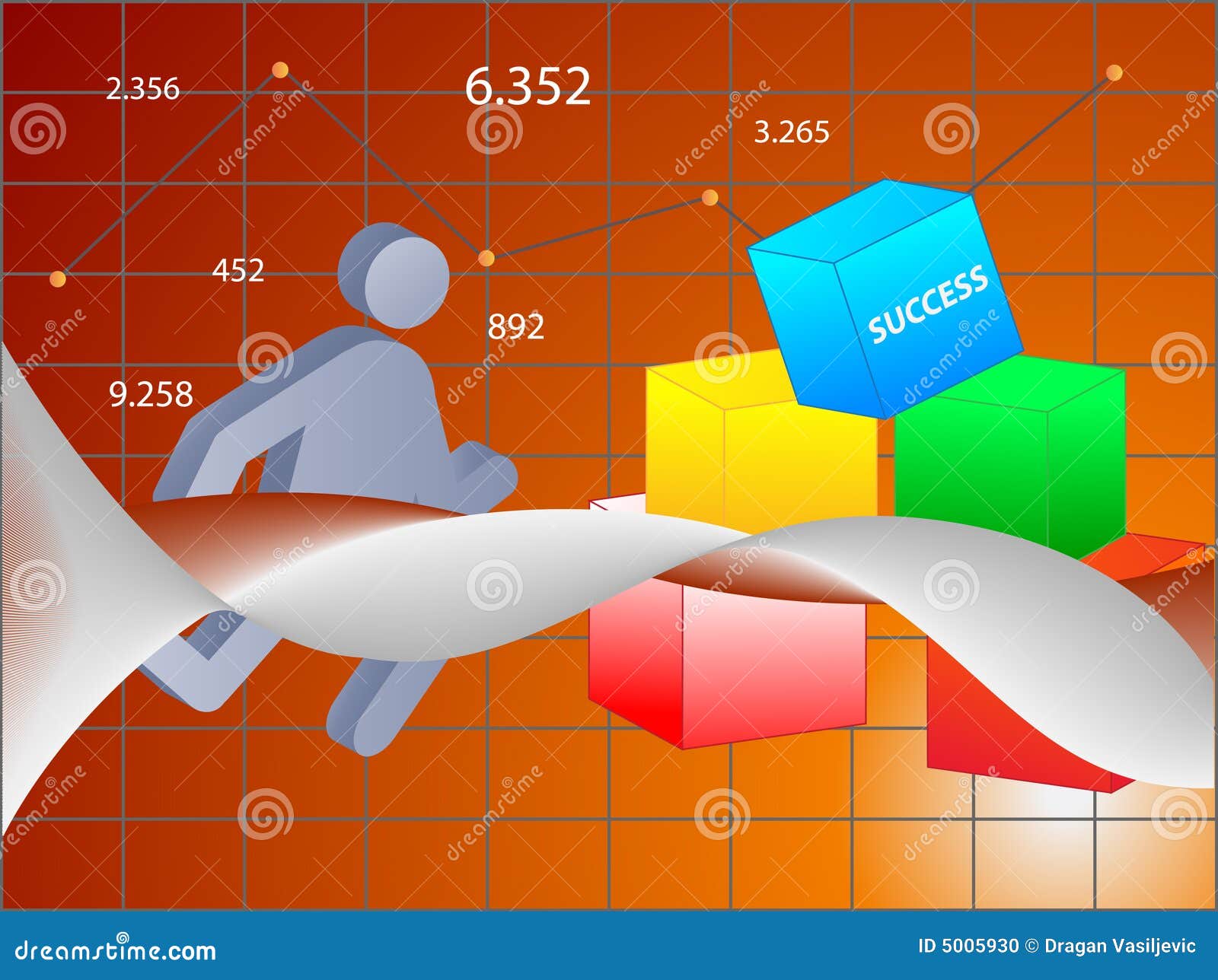3d man stock vector. Illustration of icon, work, stacking - 5005930