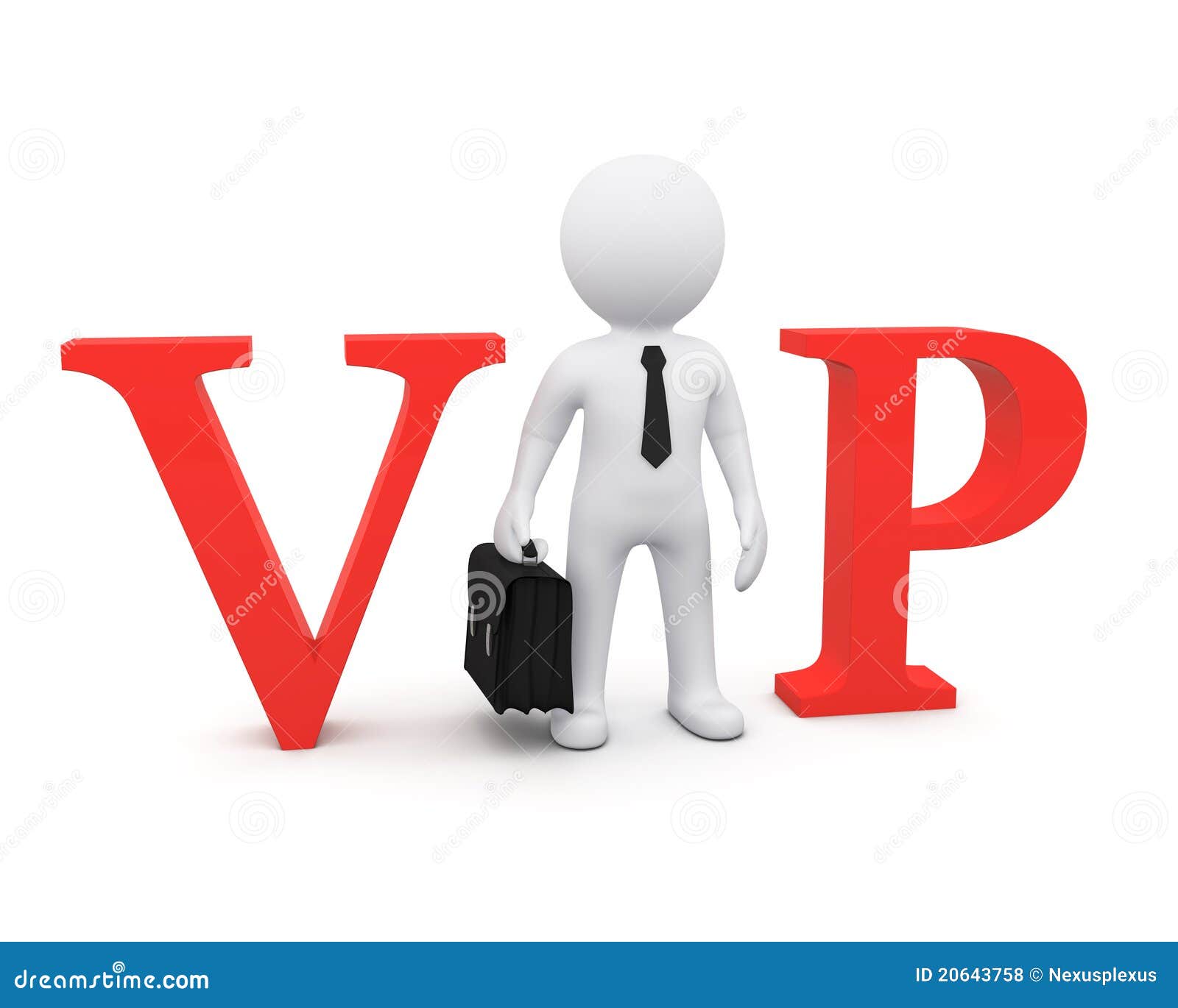 3D man as VIP person stock illustration. Illustration of idea - 20643758