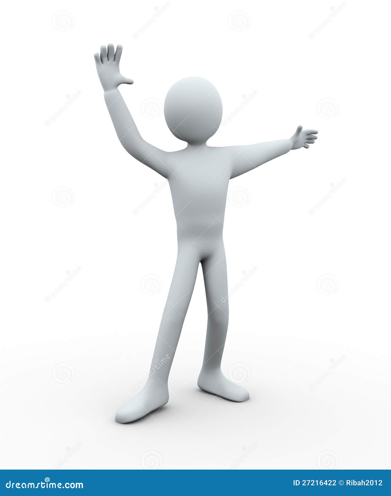 3d man ballet dance pose stock illustration. Illustration of excited ...