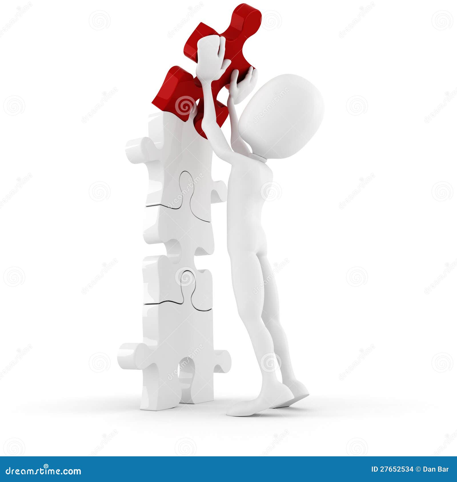 3d man business concept stock illustration. Illustration of ...