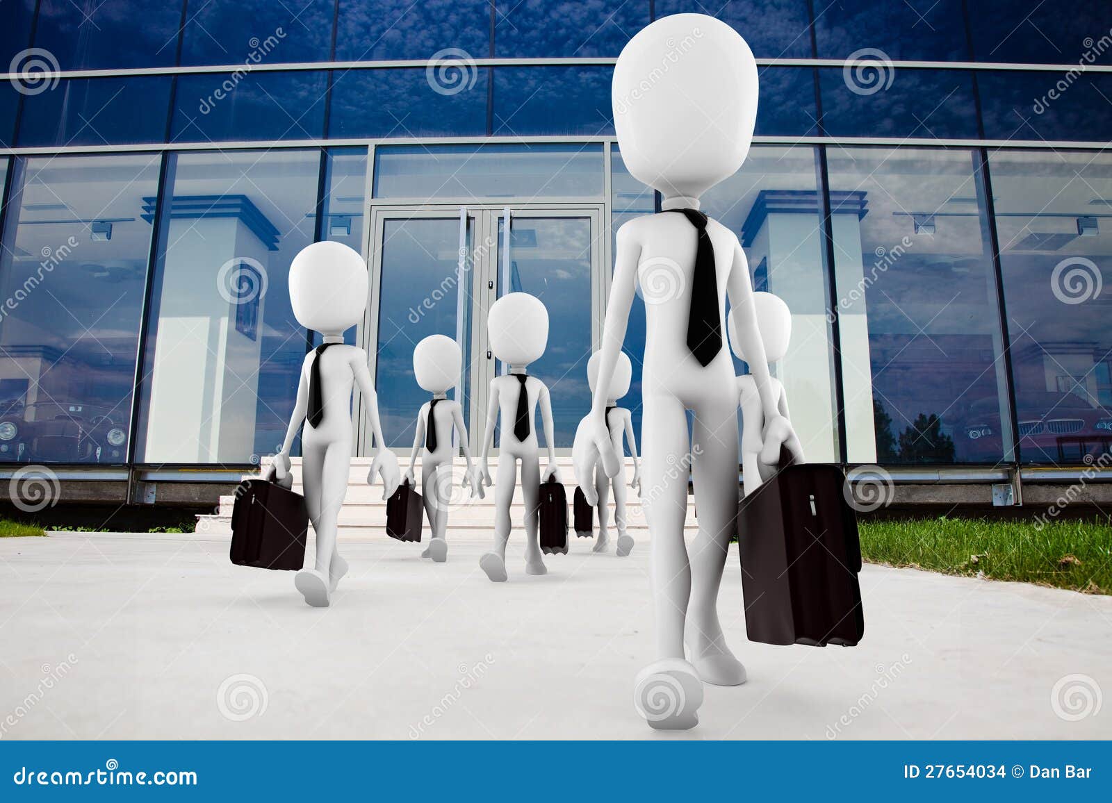 3d man business concept stock illustration. Illustration of group ...