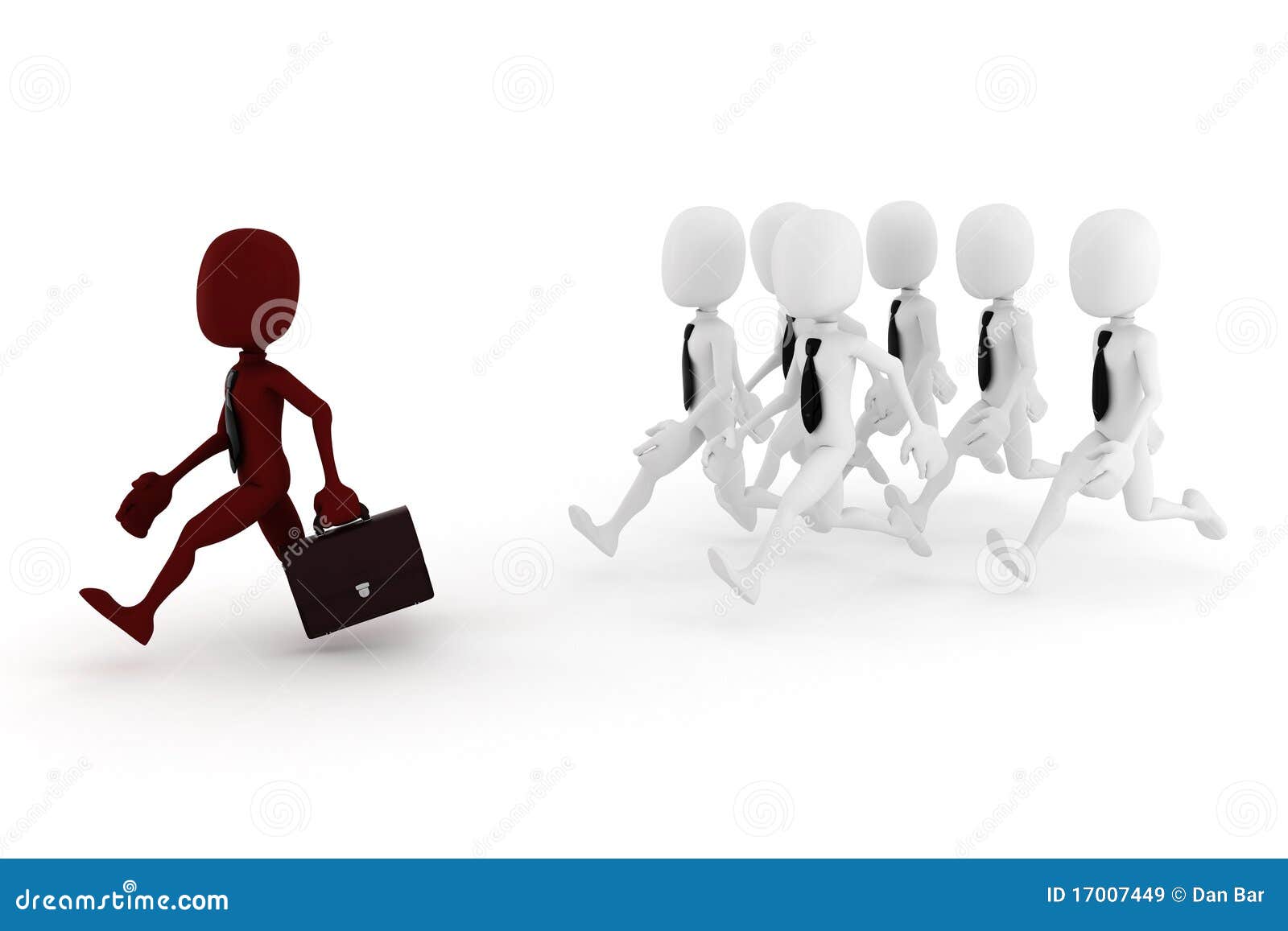 3d Human Chased By Coin Royalty-Free Stock Photography | CartoonDealer ...
