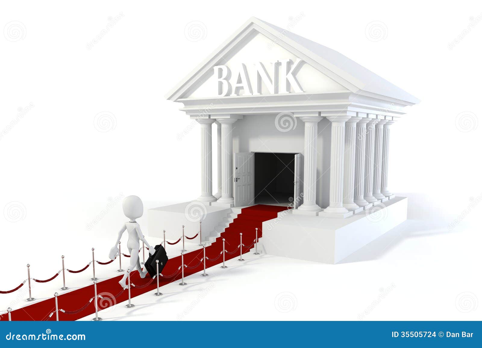 Bank Building Icon In Comic Style. Government Architecture Vector ...
