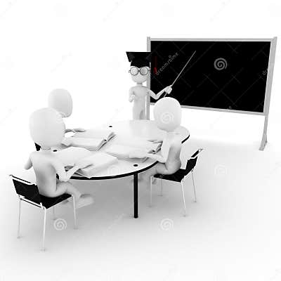 3d Man Classroom-teacher and Students Stock Photo - Image of result ...