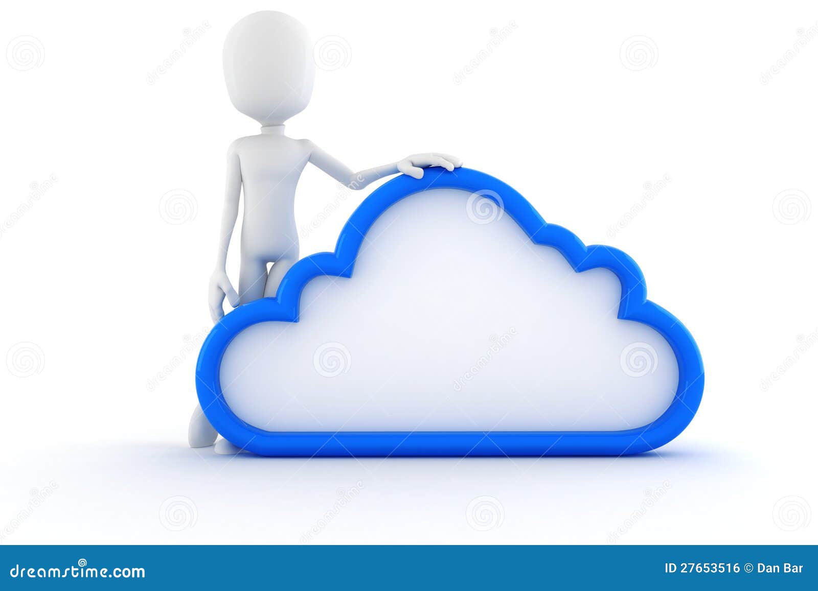 Cloud Backup Storage Illustration Of Computer System For Information ...