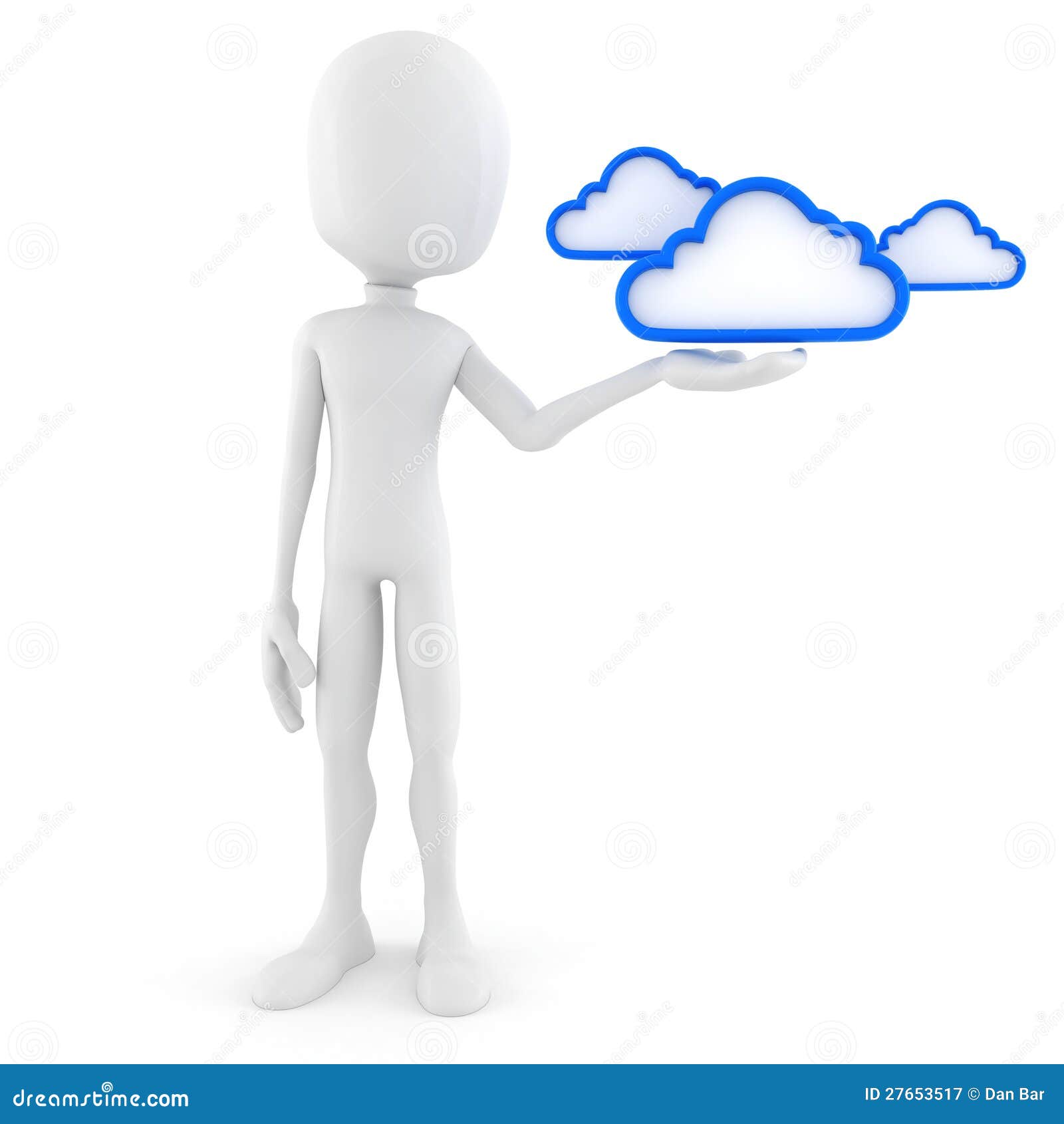 Cloud Backup Storage Illustration Of Computer System For Information ...