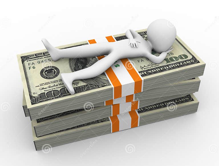 3d man debt relief stock illustration. Illustration of business - 20171085