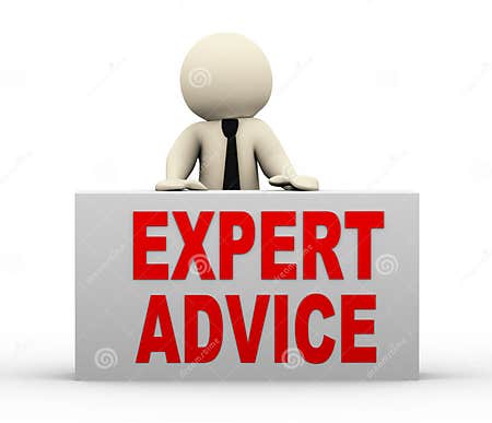3d man - expert advice stock illustration. Illustration of financial ...