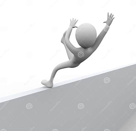 3d man falling stock illustration. Illustration of male - 18268408