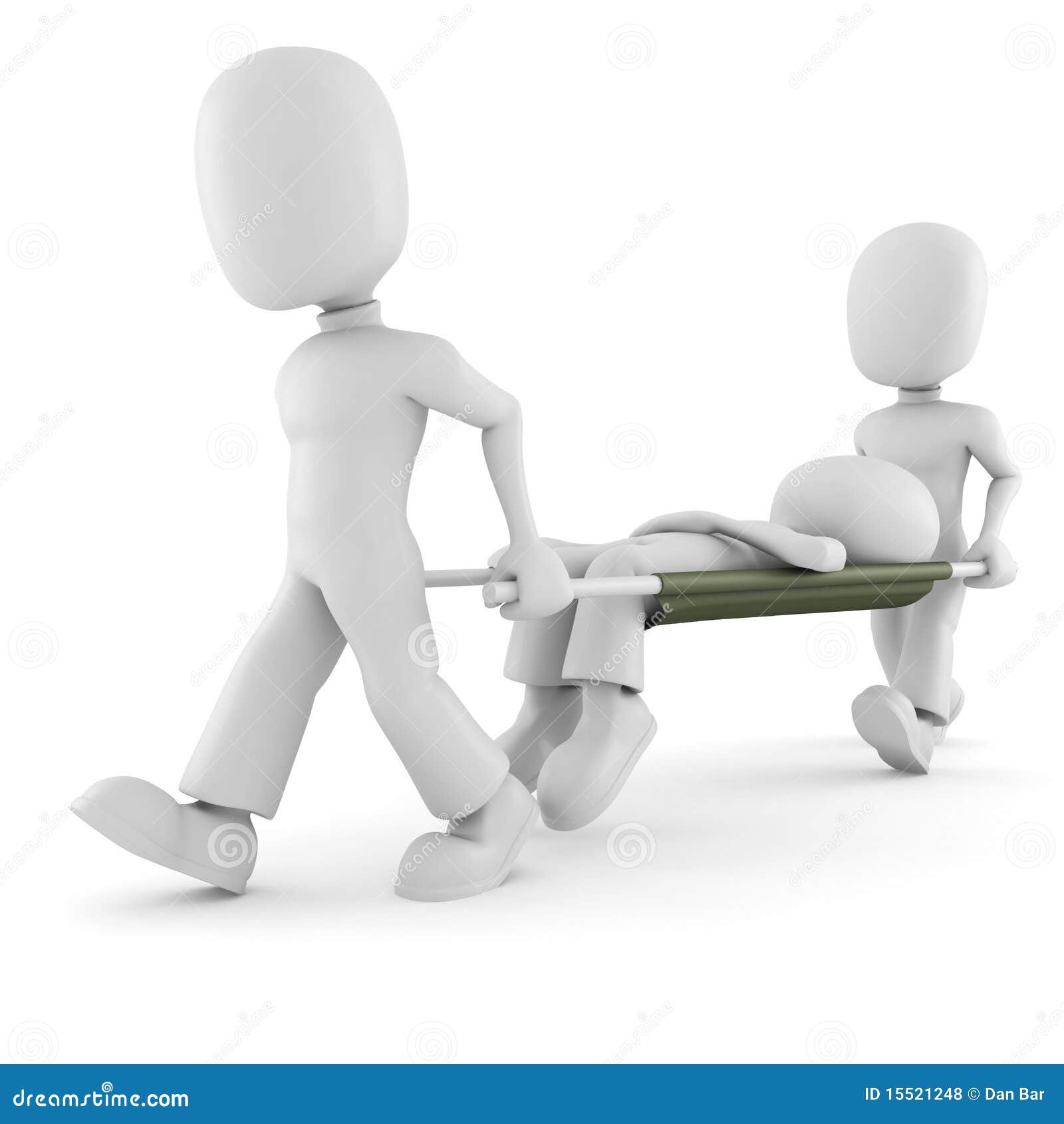 3d Man First Aid - On White Background Royalty-Free Stock Image ...