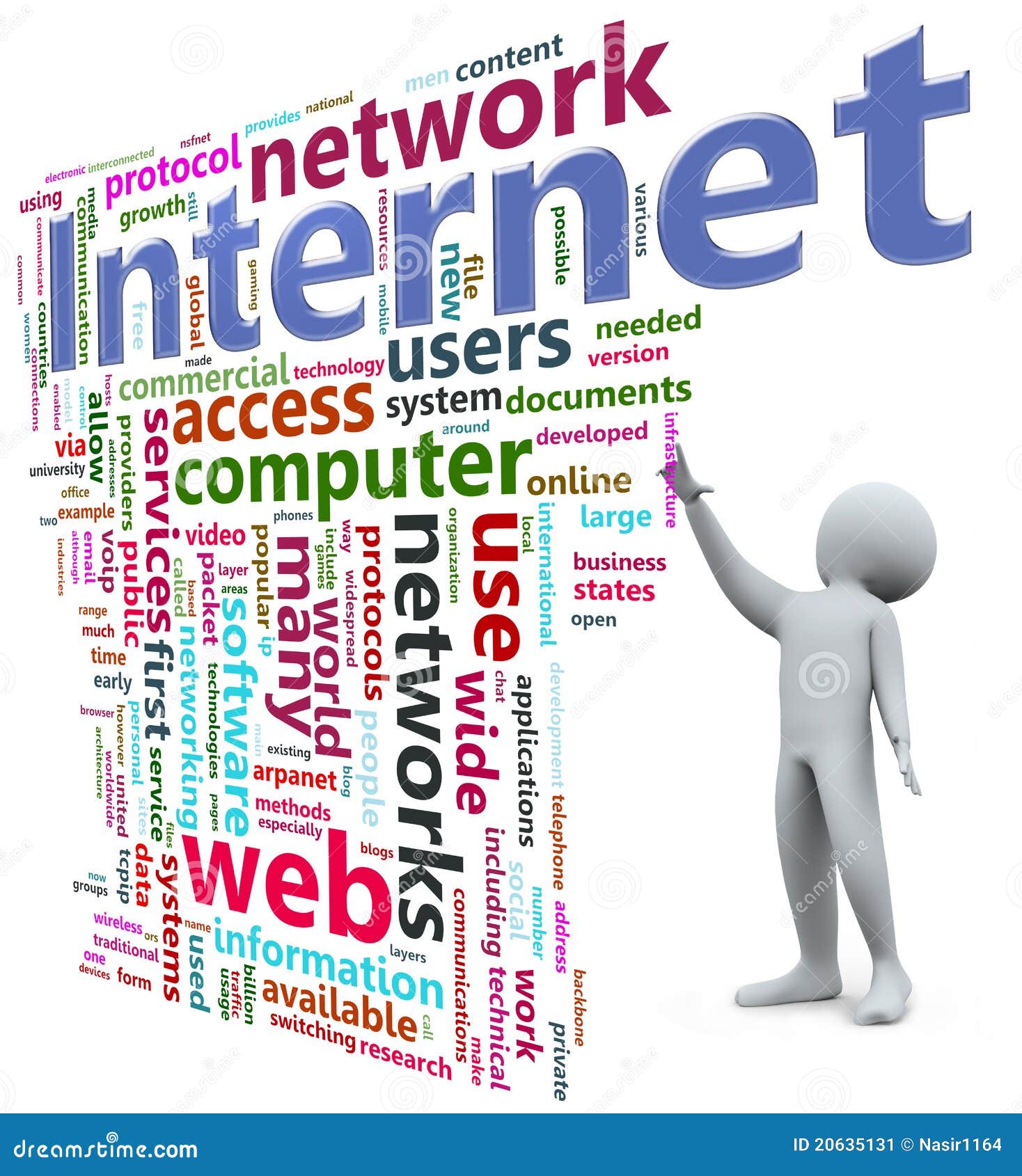 3d Man Internet Wordcloud Stock Illustrations – 37 3d Man Internet ...