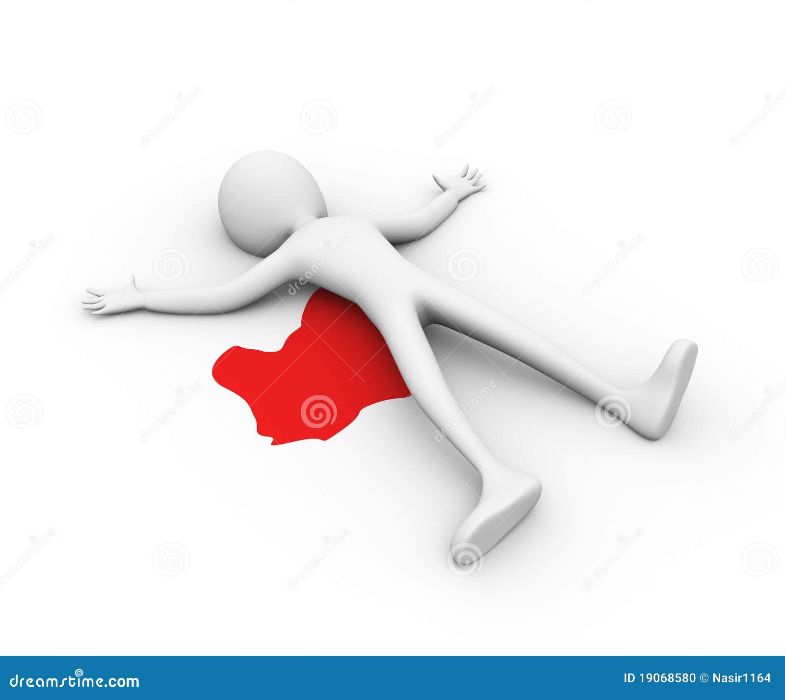 3d man murdered stock illustration. Illustration of person - 19068580