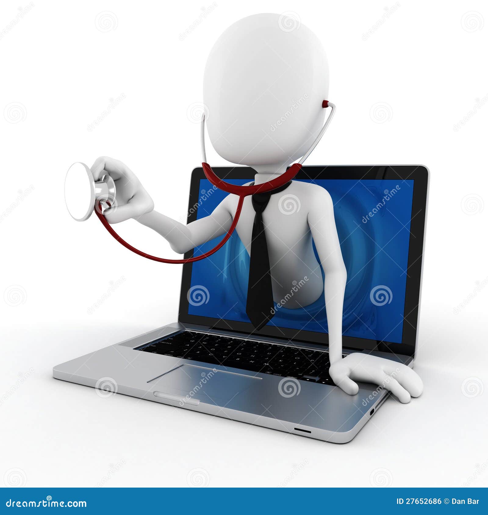 Online Support. Laptop And Toolbox With Tool Isolated On White Stock ...