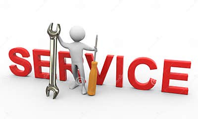 3d Man with Repairing Tools Stock Illustration - Illustration of power ...