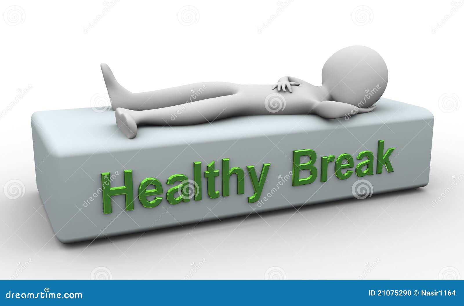 3d man - rest time stock illustration. Illustration of cartoon - 21075290