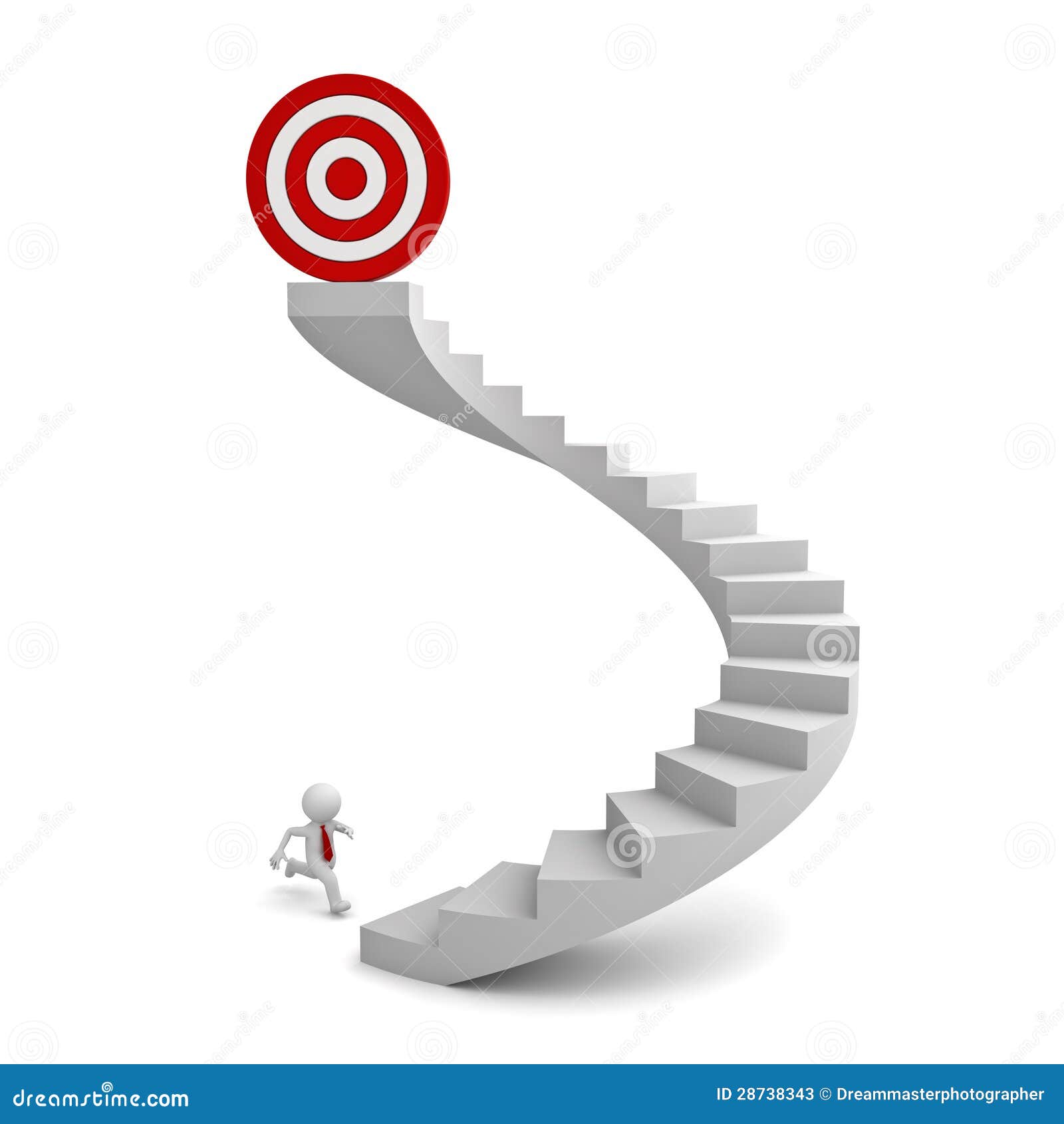 Man Running To Target Top Stairs Stock Illustrations – 52 Man Running ...