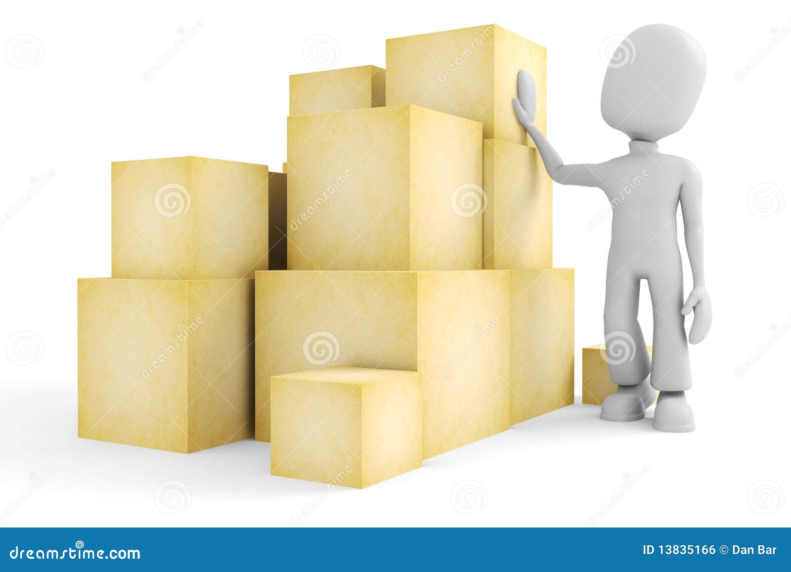 3d Man Boxes Stock Illustrations – 1,388 3d Man Boxes Stock ...
