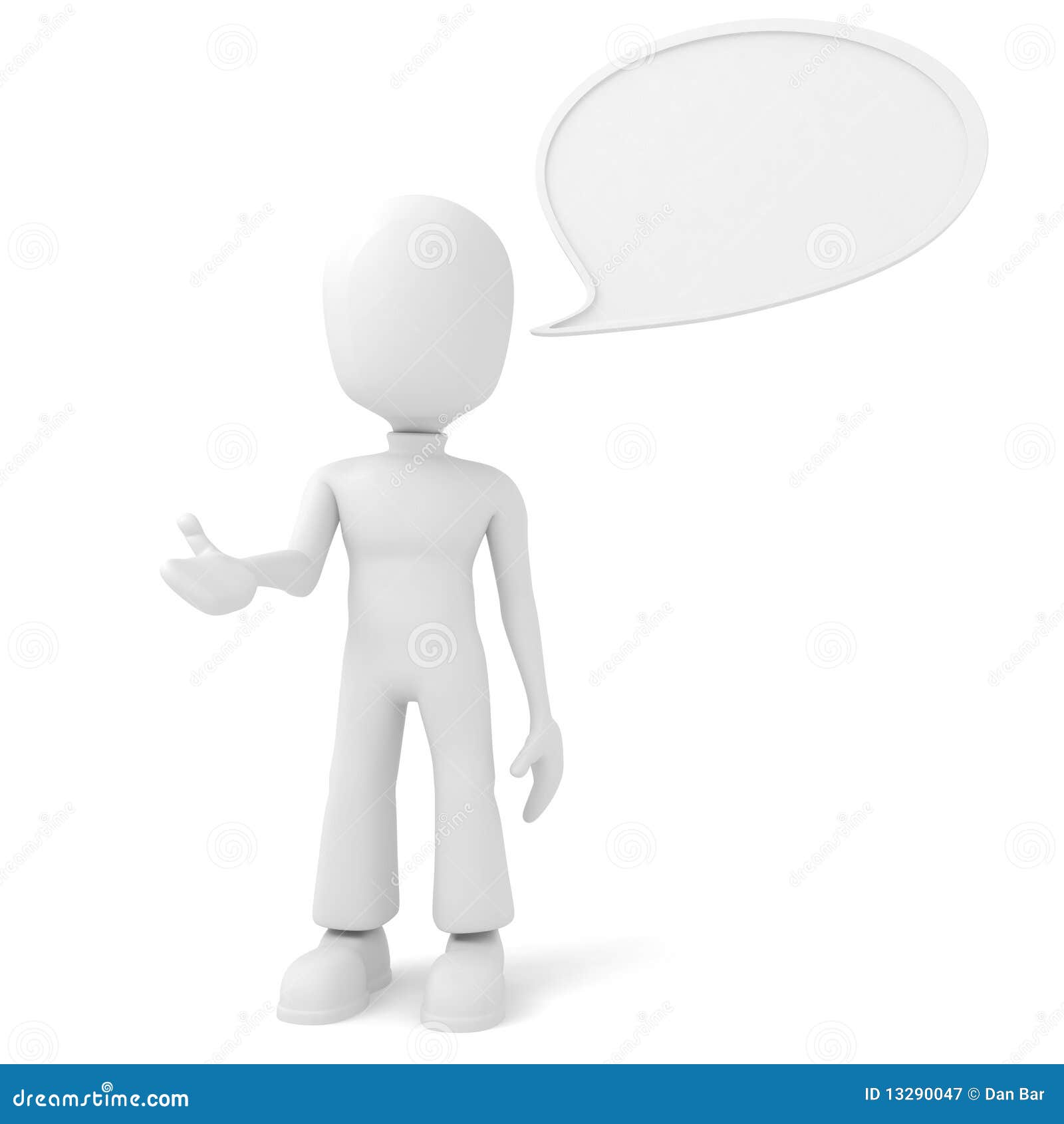 3d man, speaker stock illustration. Illustration of conversation - 13290047