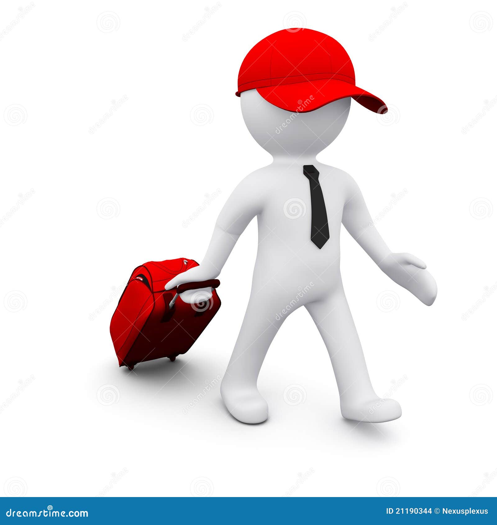 3d Man Traveler Suitcase Stock Illustrations – 318 3d Man Traveler ...