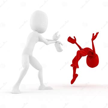 3d man super hero fighter stock illustration. Illustration of leader ...