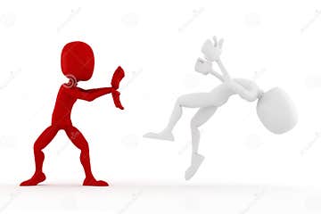 3d man super hero fighter stock illustration. Illustration of person ...