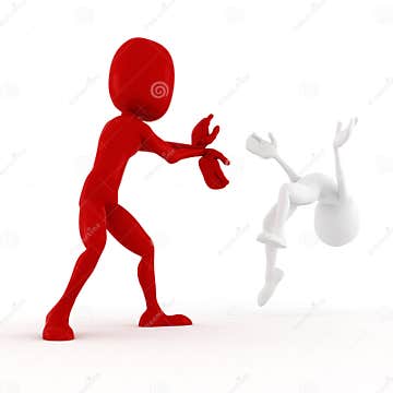 3d man super hero fighter stock illustration. Illustration of fighter ...